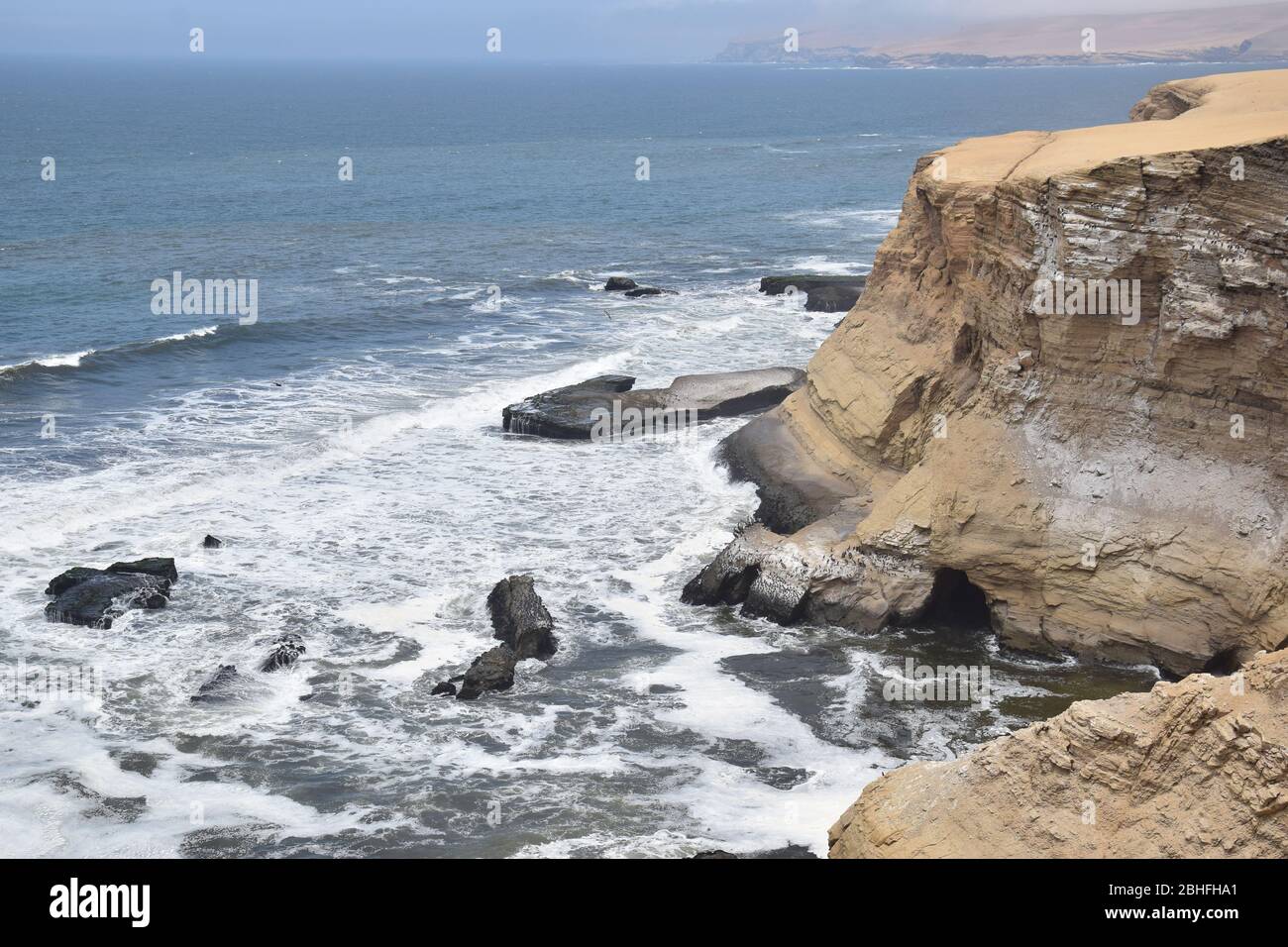 Coastline in Paracas, Peru Stock Photo - Alamy