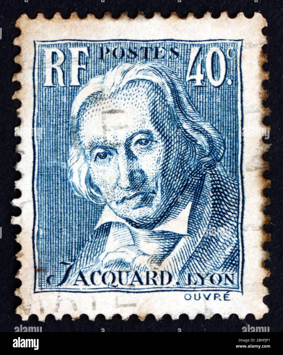FRANCE - CIRCA 1934: a stamp printed in the France shows Joseph Marie ...