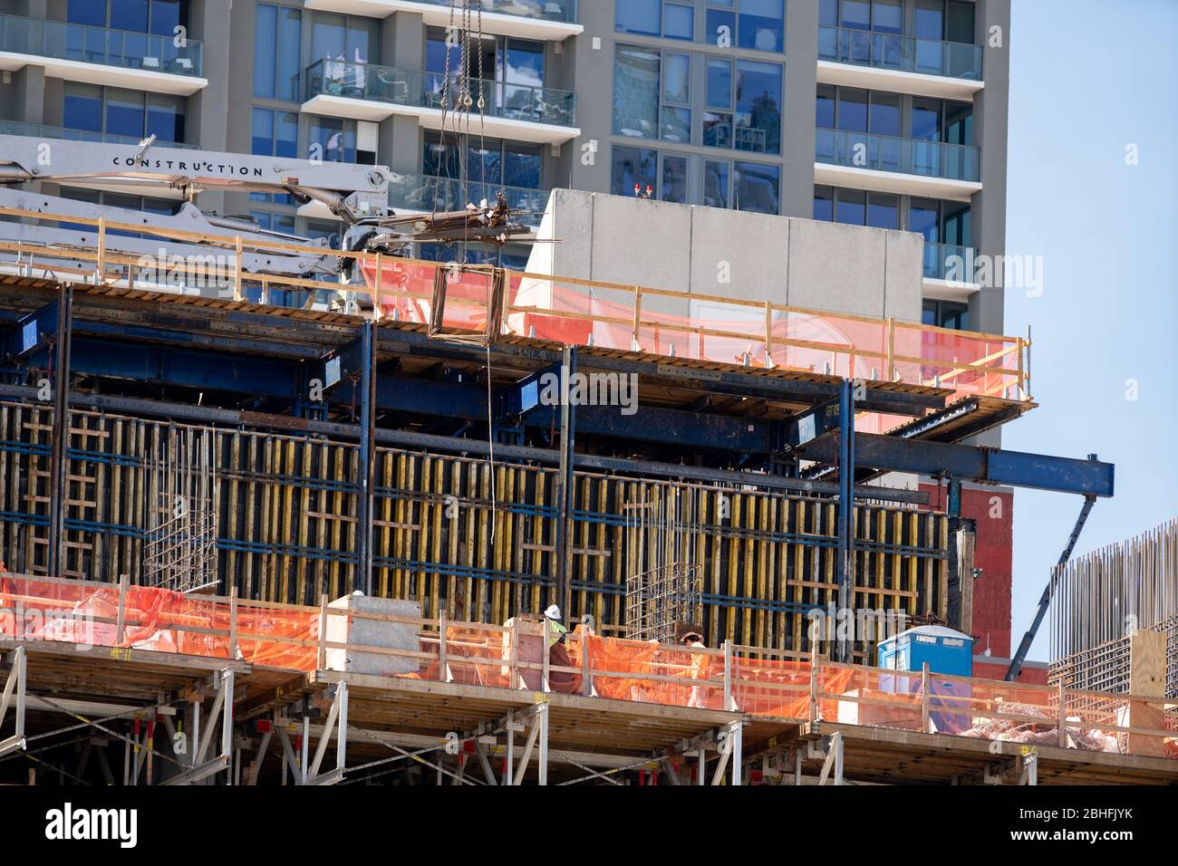 Industrial construction site Miami Downtown Stock Photo - Alamy