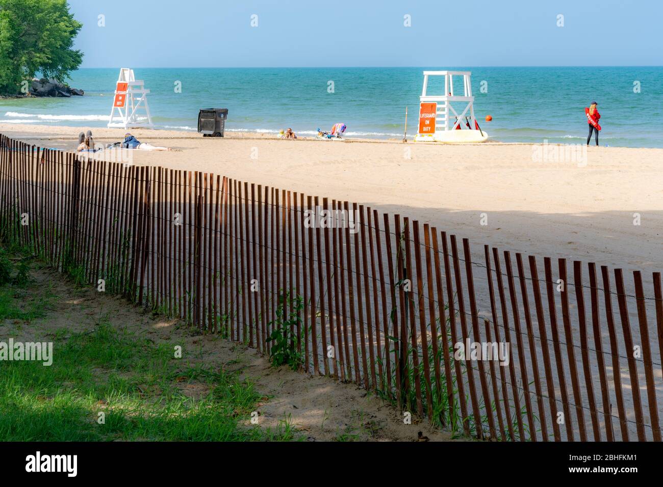Chicago waterfront at Lake Michigan Stock Photo - Alamy