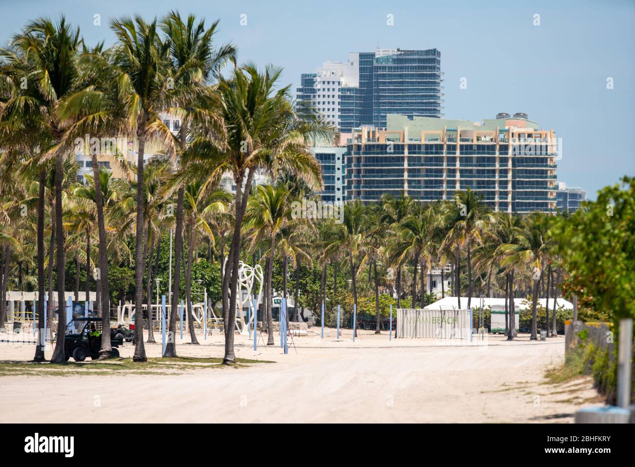 Miami Beach shut down social distancing due to Coronavirus Covid 19 ...