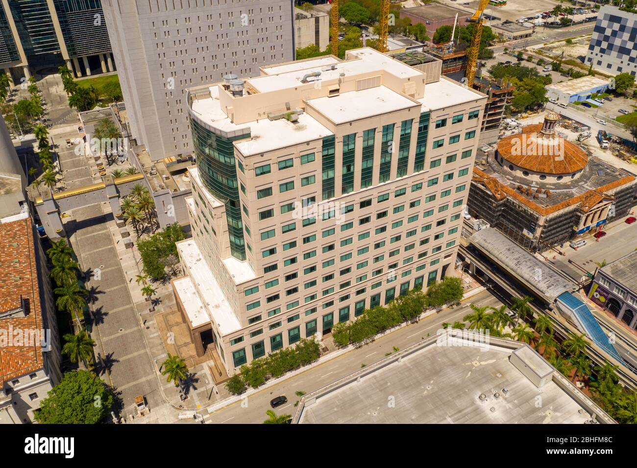 Aerial photo US Attorney Office Southern District of Florida Stock ...
