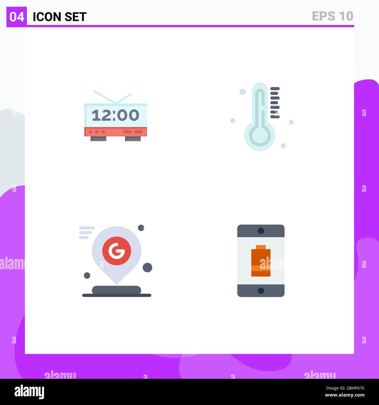 Weather symbols map hi-res stock photography and images - Alamy