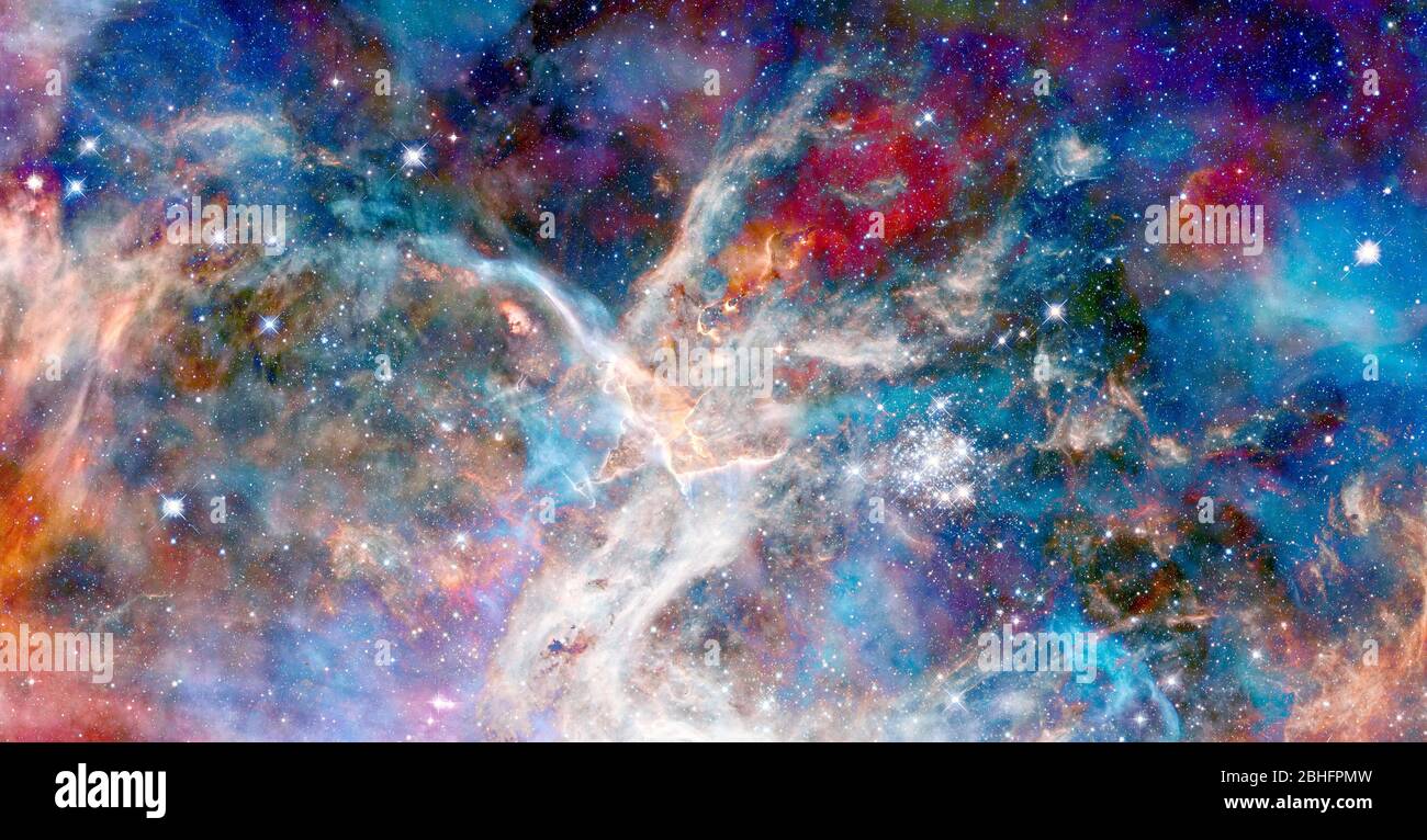 Colorful galaxy background. Elements of this image furnished by NASA ...
