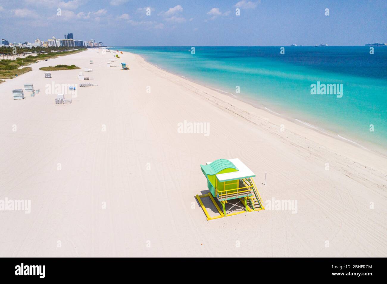 Miami Beach Florida,Atlantic Ocean water,South Beach,public,aerial ...