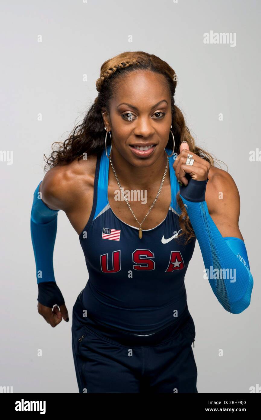 Sprinter Sanya Richards-Ross at the Team USA Media Summit in Dallas ...