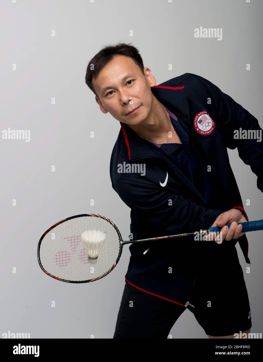 Badminton player Tony Gunawan poses during the Team USA Media Summit in ...