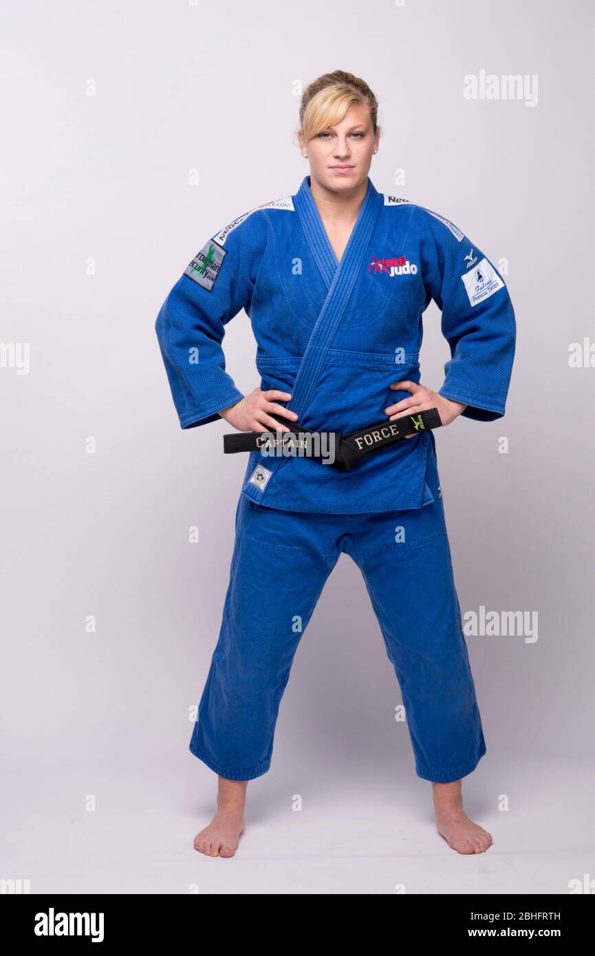 USA Olympian Kayla Harrison poses during the Team USA Media Summit in ...