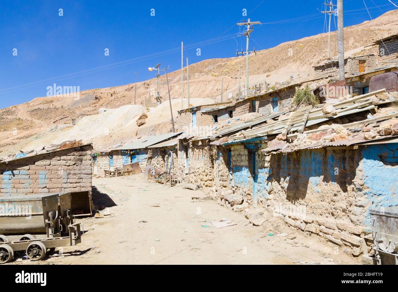 Potosi miner houses view,Bolivia. Bolivian mining city Stock Photo - Alamy