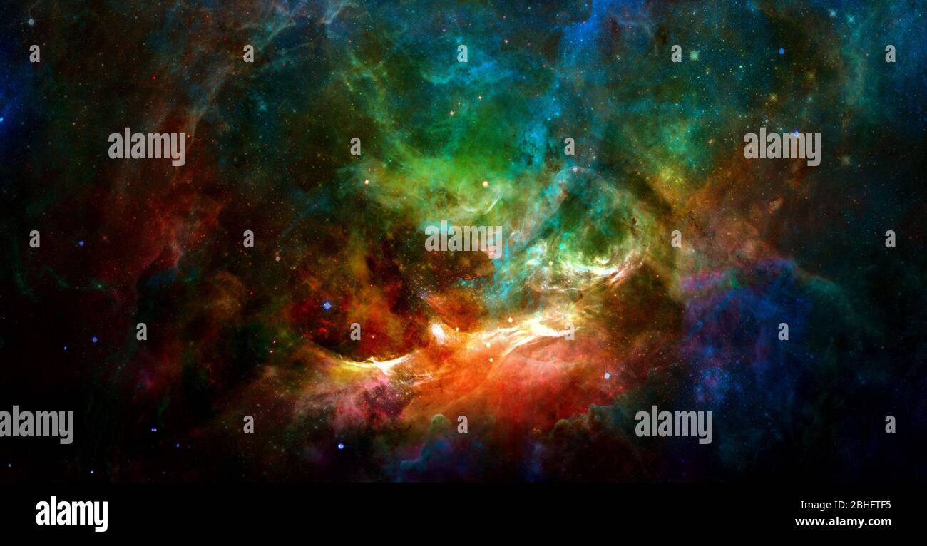 Colorful galaxy background. Elements of this image furnished by NASA ...