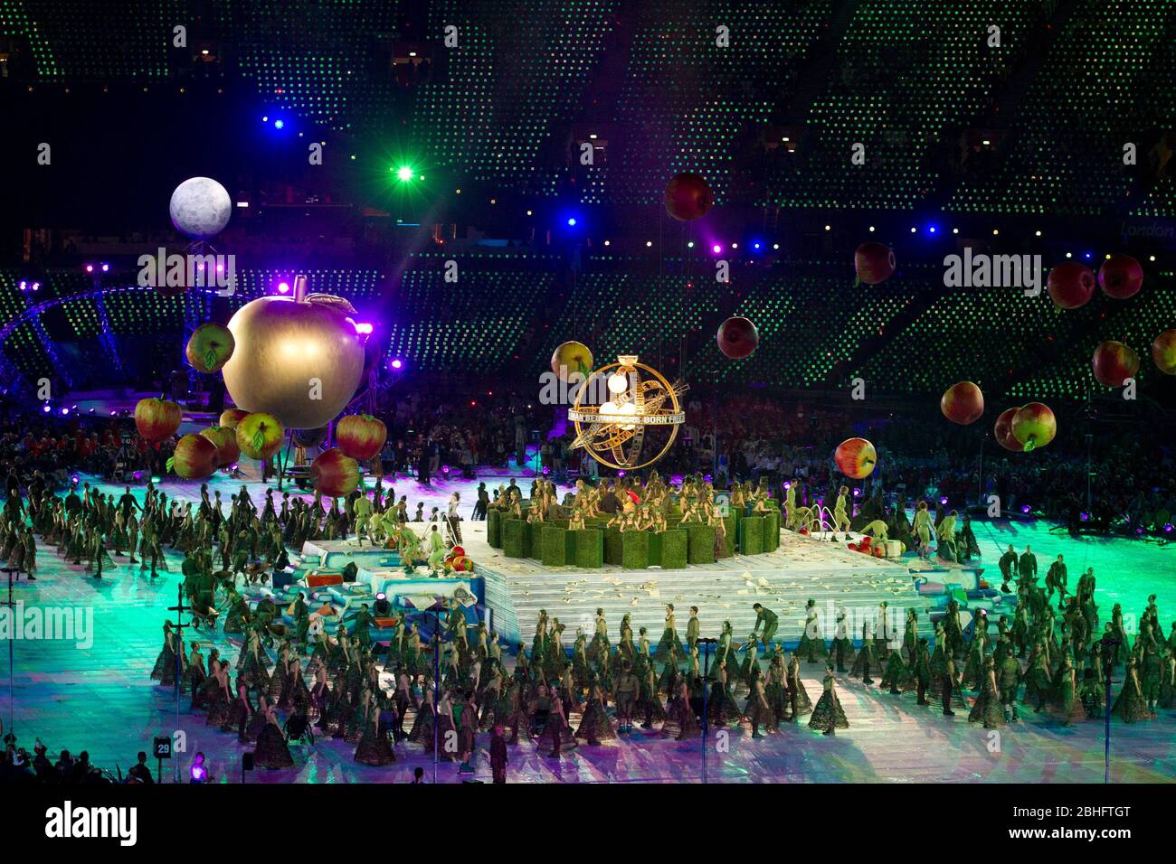 Choreographed stadium show hi-res stock photography and images - Alamy