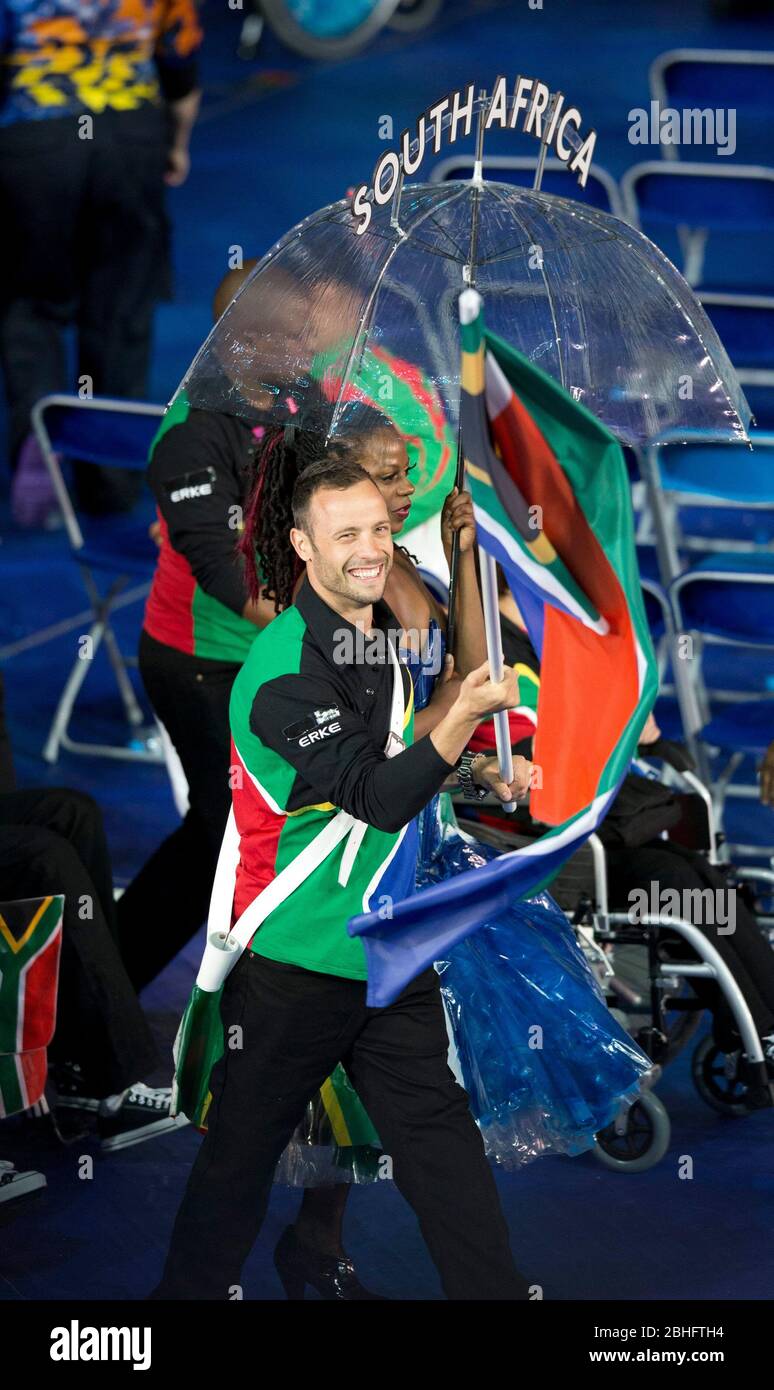 London England, August 29 2012: South African track star Oscar ...