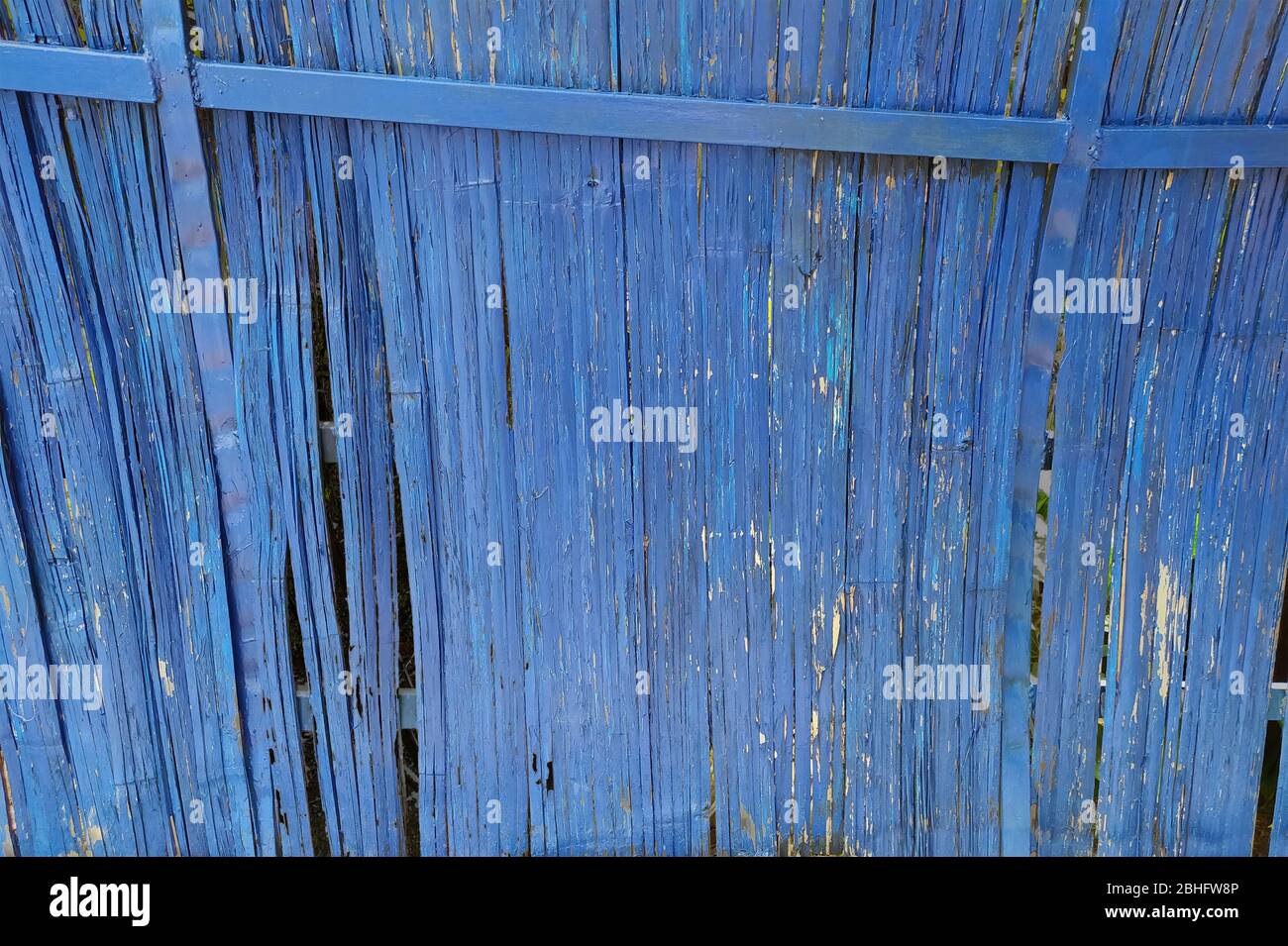 cracked blue paint strips Stock Photo - Alamy