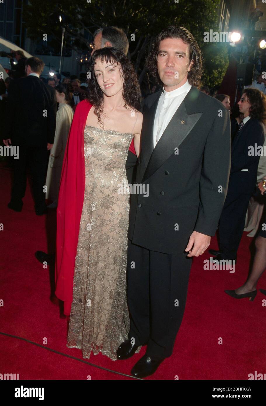 LOS ANGELES, CA. c.1994: Actor Antonio Banderas & wife Ana Leza. File photo © Paul Smith ...
