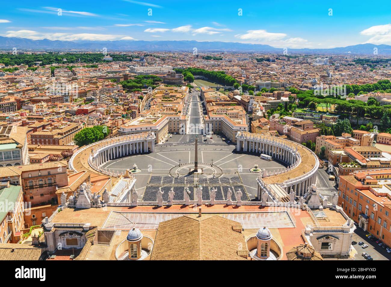 Vatican city aerial view hi-res stock photography and images - Alamy