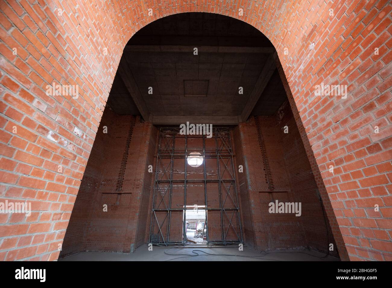 23 April 2020, Brandenburg, Potsdam: The lower level of the base of the ...