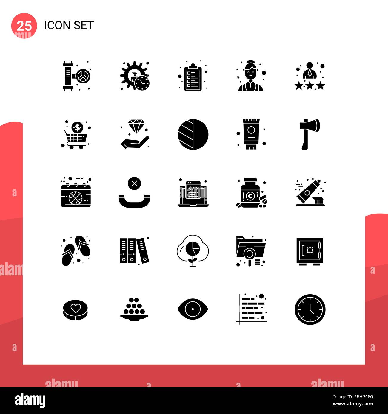 Medical assistant icons set hi-res stock photography and images - Alamy