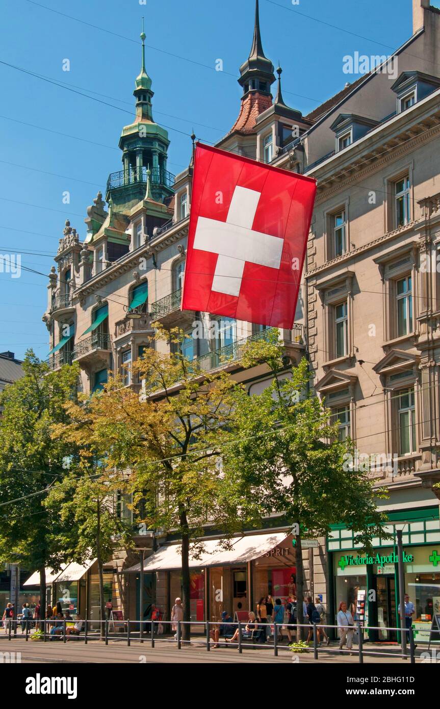 Flag of zurich hi-res stock photography and images - Alamy
