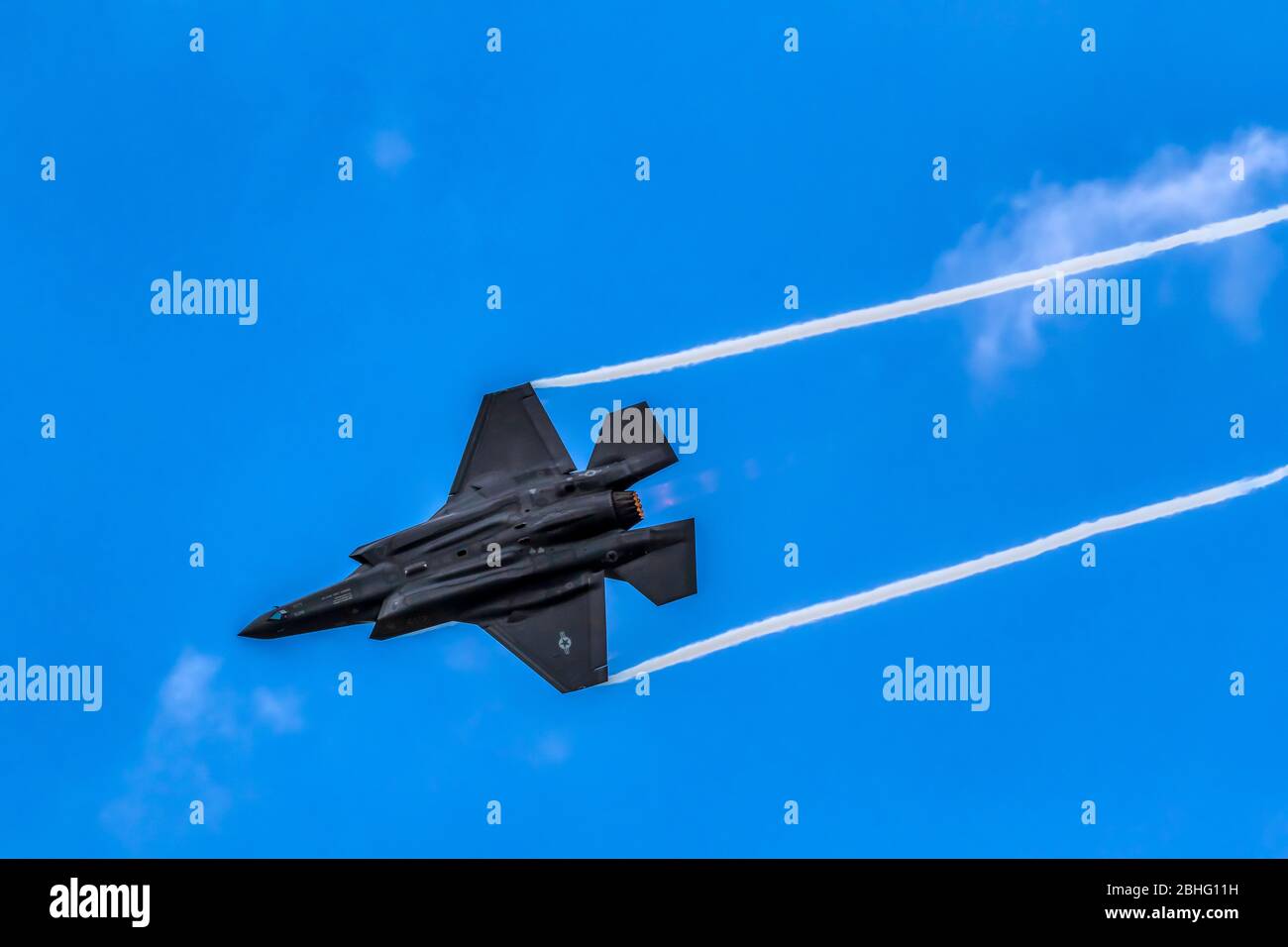 F-35A Lightning II fighter jet at 2019 Wings Over Houston Airshow at ...