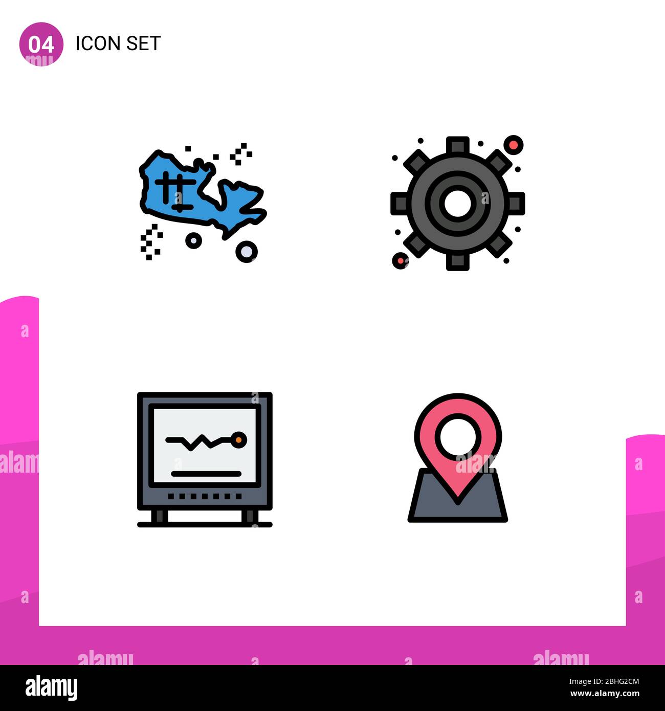 Map symbols hospital hi-res stock photography and images - Alamy