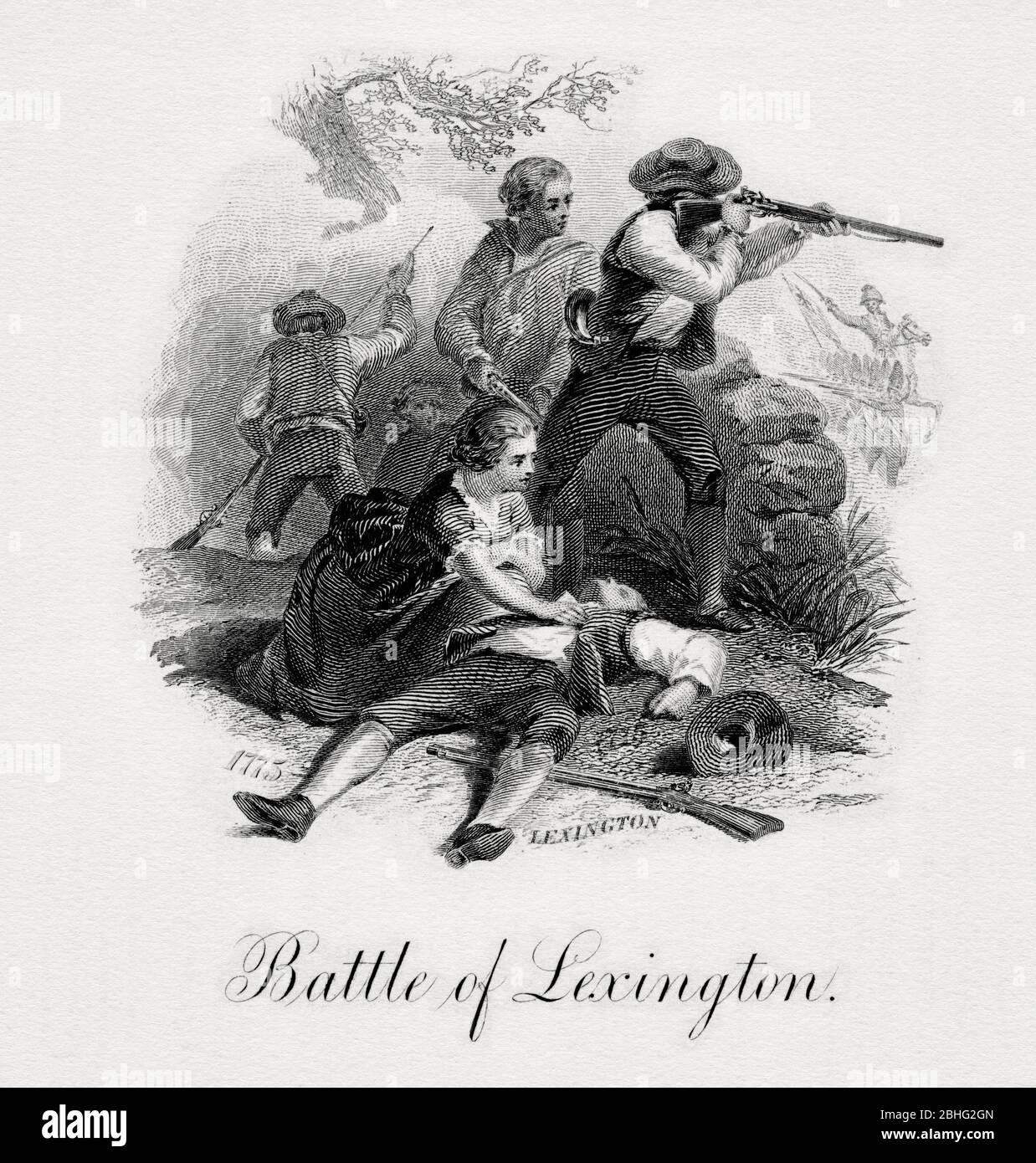 Battle of lexington hi-res stock photography and images - Alamy