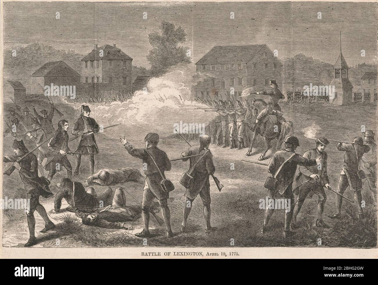 Battle of lexington hi-res stock photography and images - Alamy