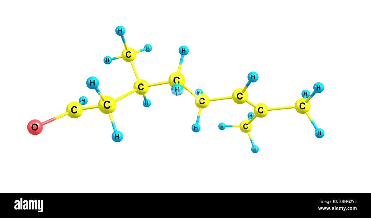 Citronellal citronella oil molecule hi-res stock photography and images ...
