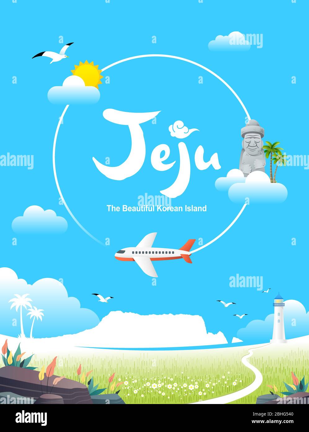 Jeju poster hi-res stock photography and images - Alamy