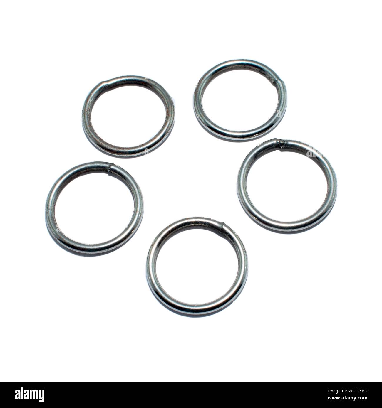 Steel Rings for Macrame art work Stock Photo - Alamy