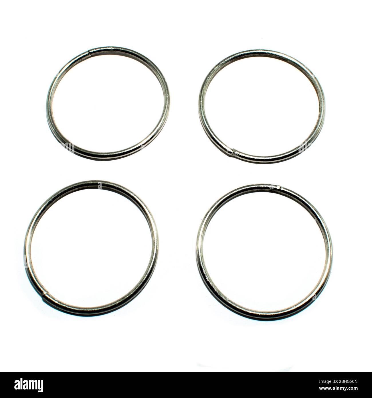 Steel Rings for Macrame art work Stock Photo - Alamy