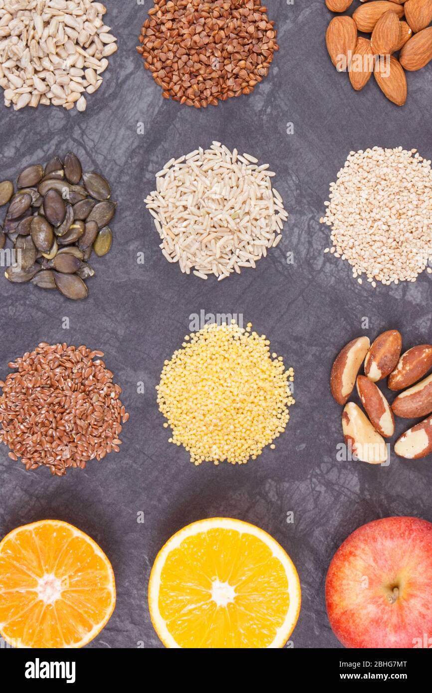 Fruits, vegetables and other healthy natural ingredients as beneficial ...