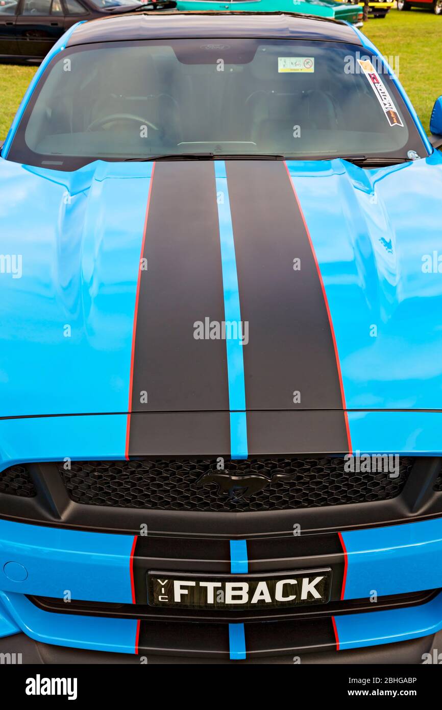 Blue ford mustang car hi-res stock photography and images - Alamy