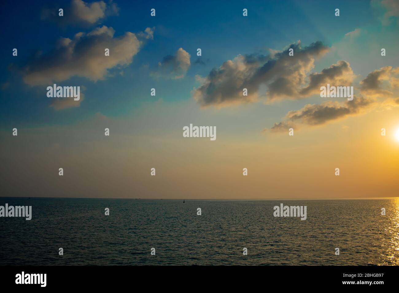 The sunlight from the Sun in the sea Stock Photo - Alamy