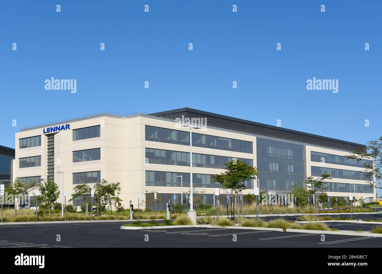 IRVINE, CALIFORNIA - 25 APRIL 2020: Lennar headquarters at the ...