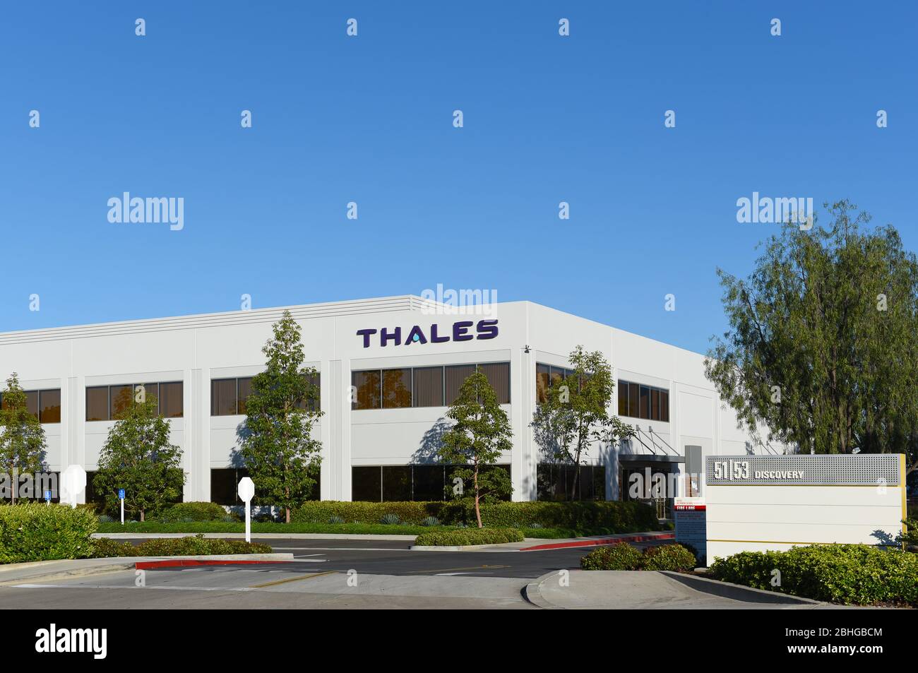 IRVINE, CALIFORNIA - 25 APRIL 2020: Thales Group Irvine Headquarters ...