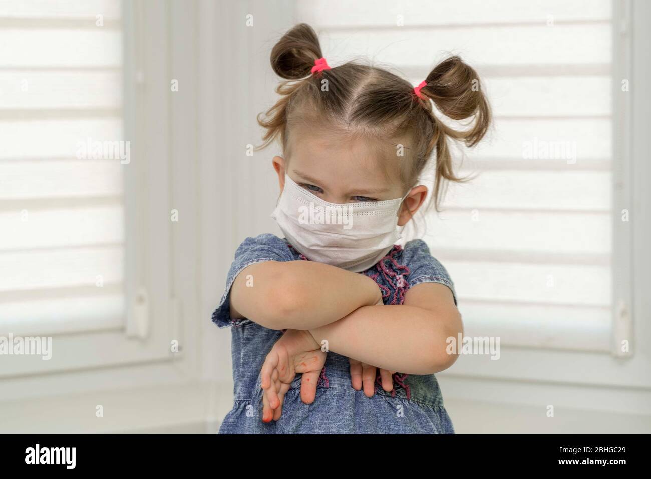 Child Praying Folding Arms