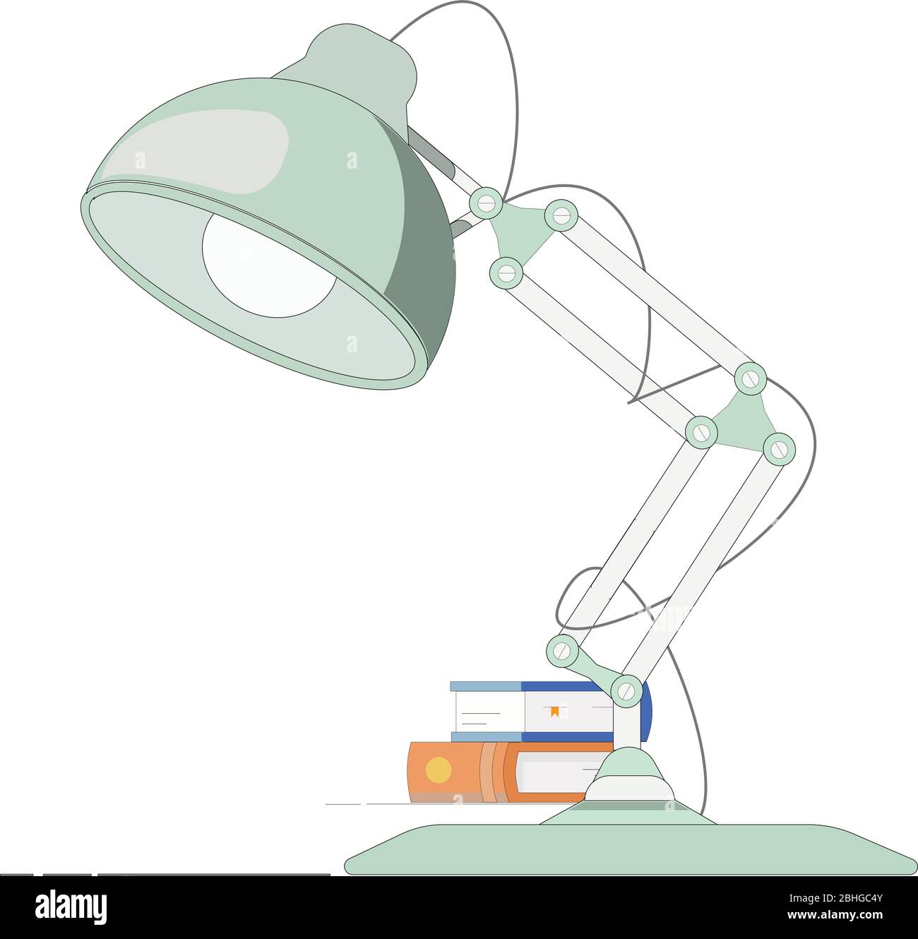 Fancy office desk Stock Vector Images - Alamy