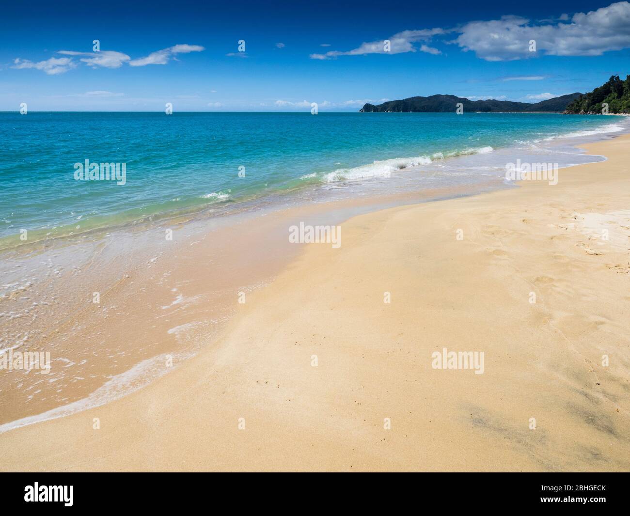 Goat Beach, Abel Tasman National Park, South Island, New Zealand Stock ...