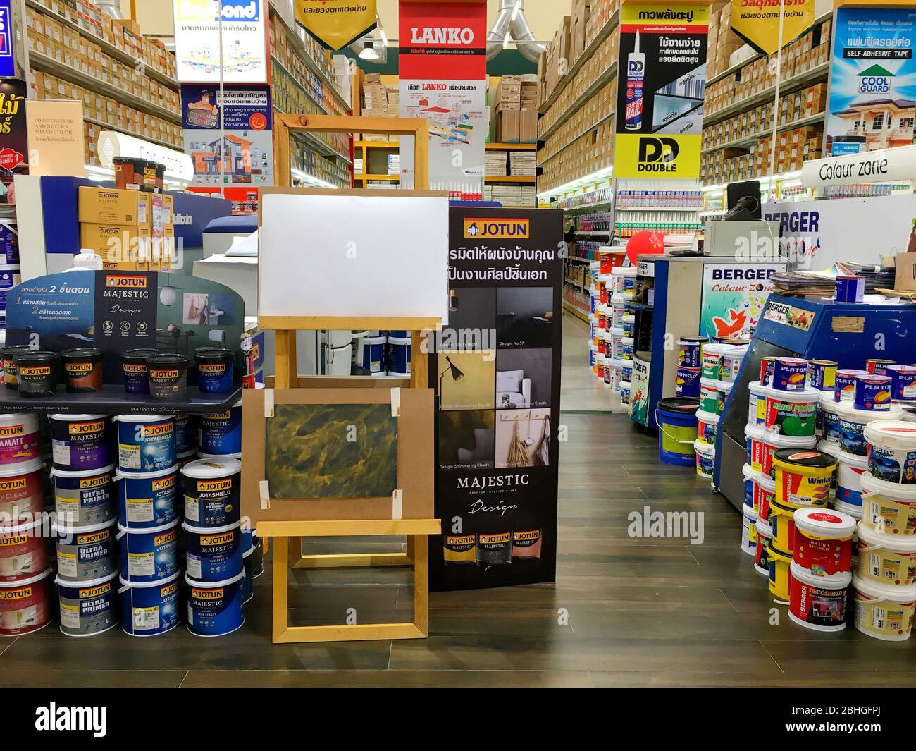 The photo of color mixing machine "Jotun" in Global House Hardware ...