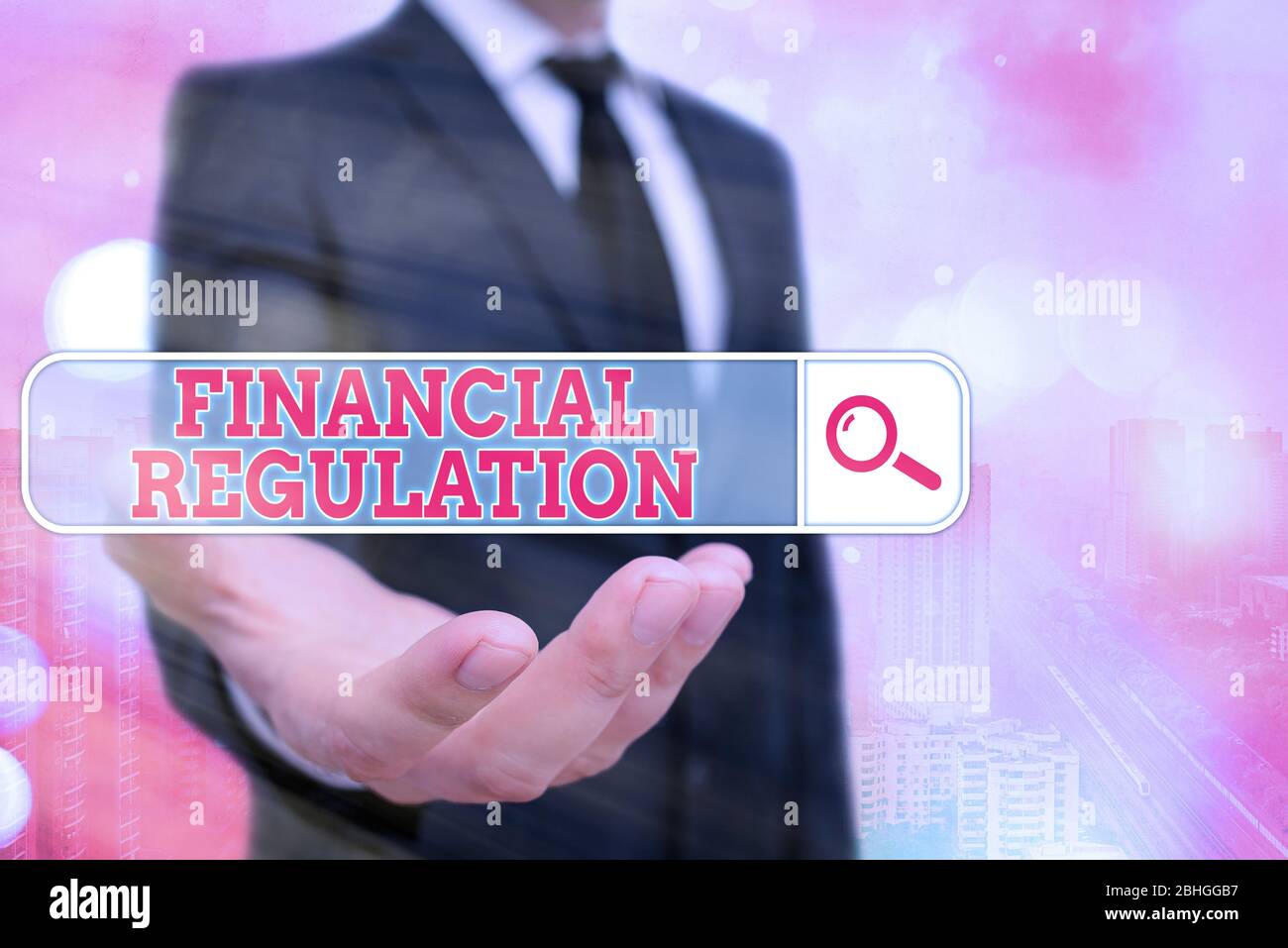 Conceptual hand writing showing Financial Regulation. Concept meaning ...