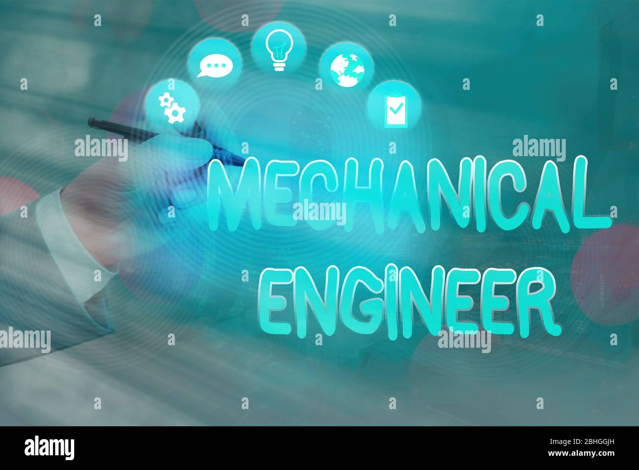 Text sign showing Mechanical Engineer. Business photo text Applied ... Text sign showing Mechanical Engineer. Business photo text Applied ...
