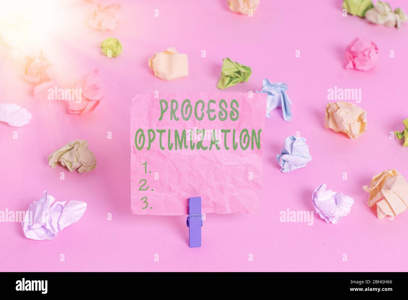 Handwriting text Process Optimization. Conceptual photo Improve ...