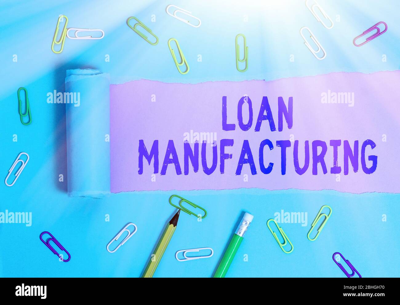 Handwriting text Loan Manufacturing. Conceptual photo Bank Process to ...