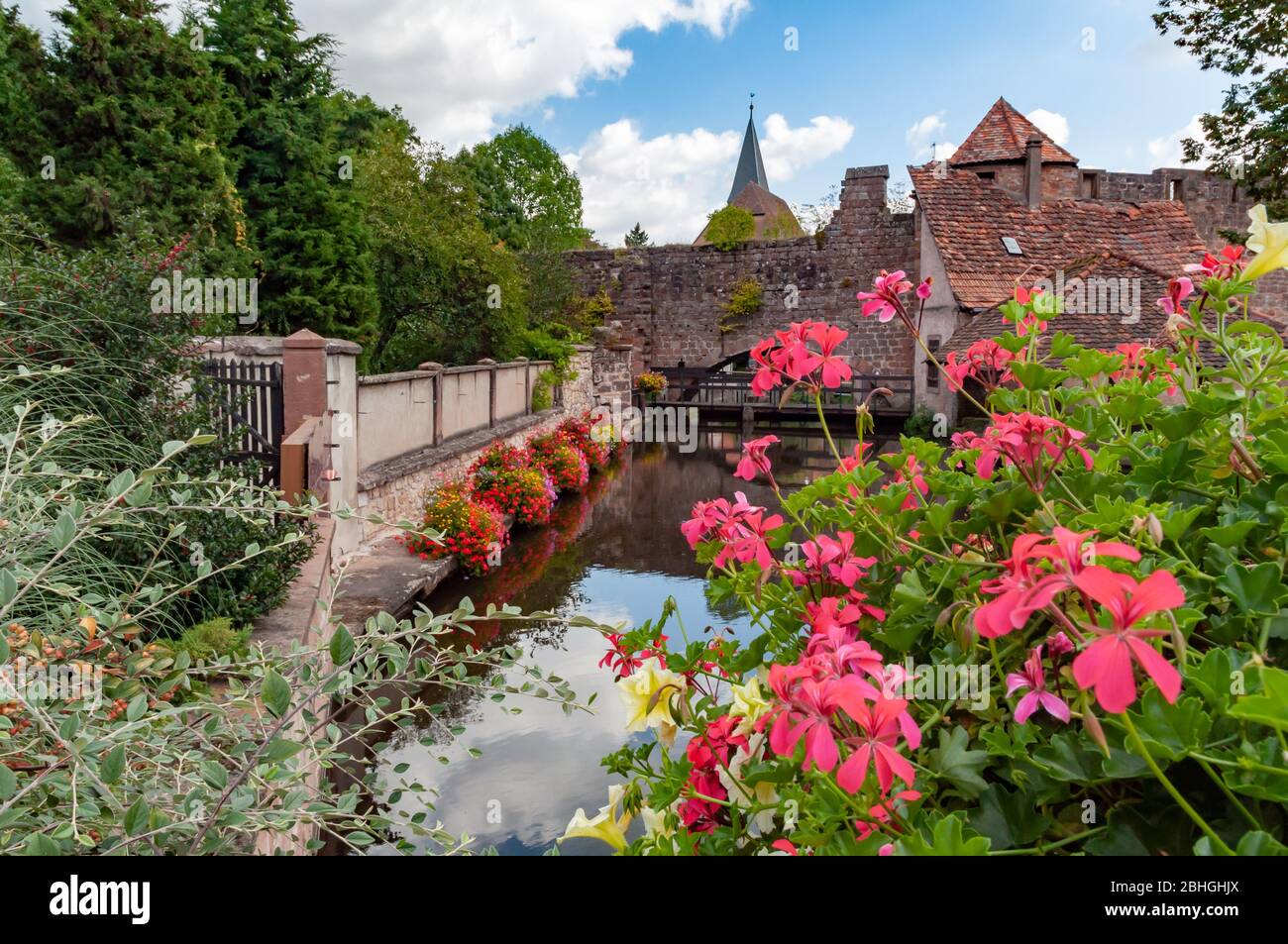 Wissembourg, France. September 13th, 2009. Picturesque view of a ...