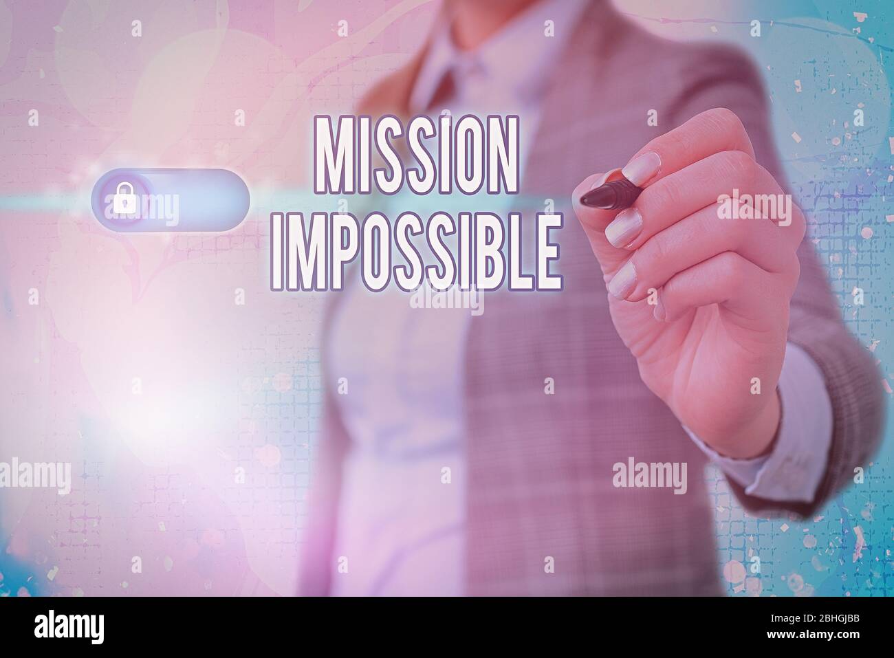 Writing note showing Mission Impossible. Business concept for Difficult ... Writing note showing Mission Impossible. Business concept for Difficult ...