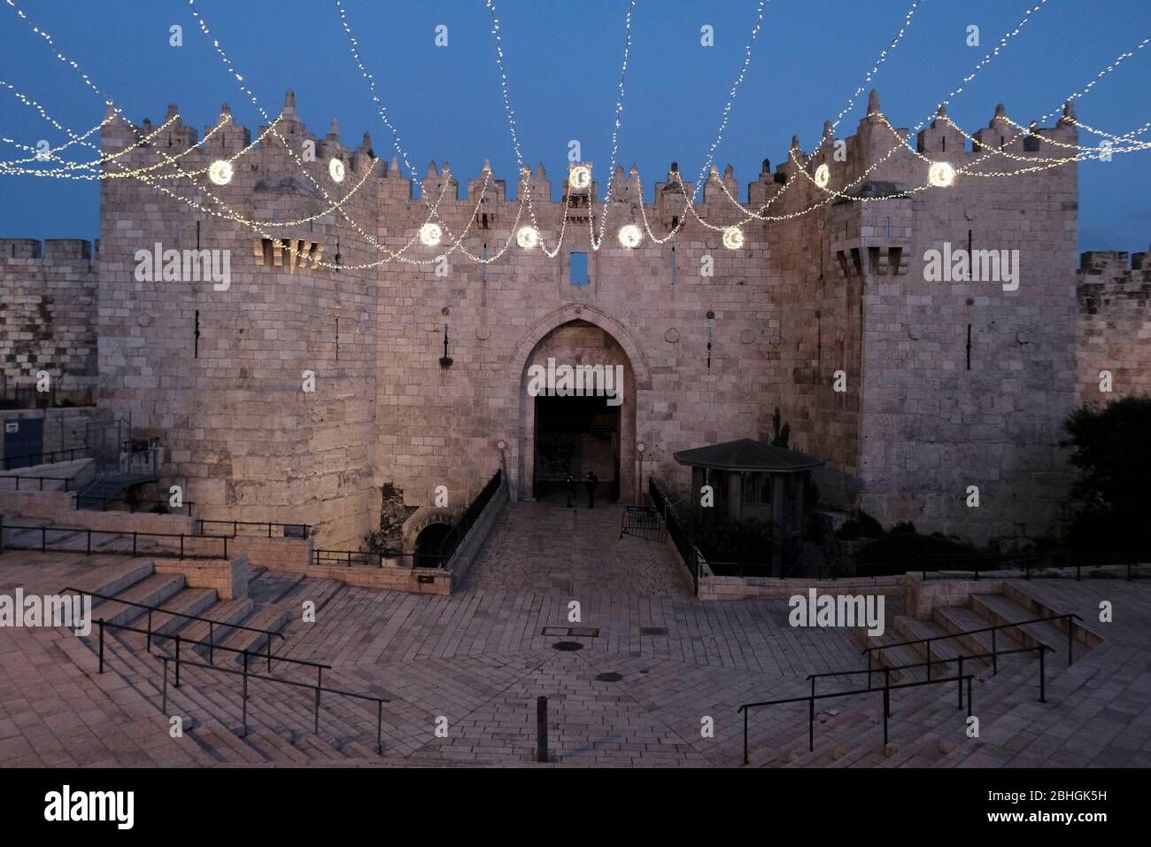 Jerusalem, Israel. 25th Apr, 2020. Nablus Gate also called Damascus ...