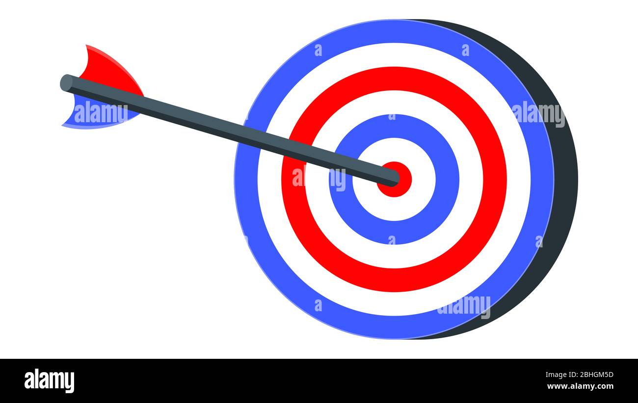 Target icon. Goal for archery as a metaphor for achieving results Stock ...