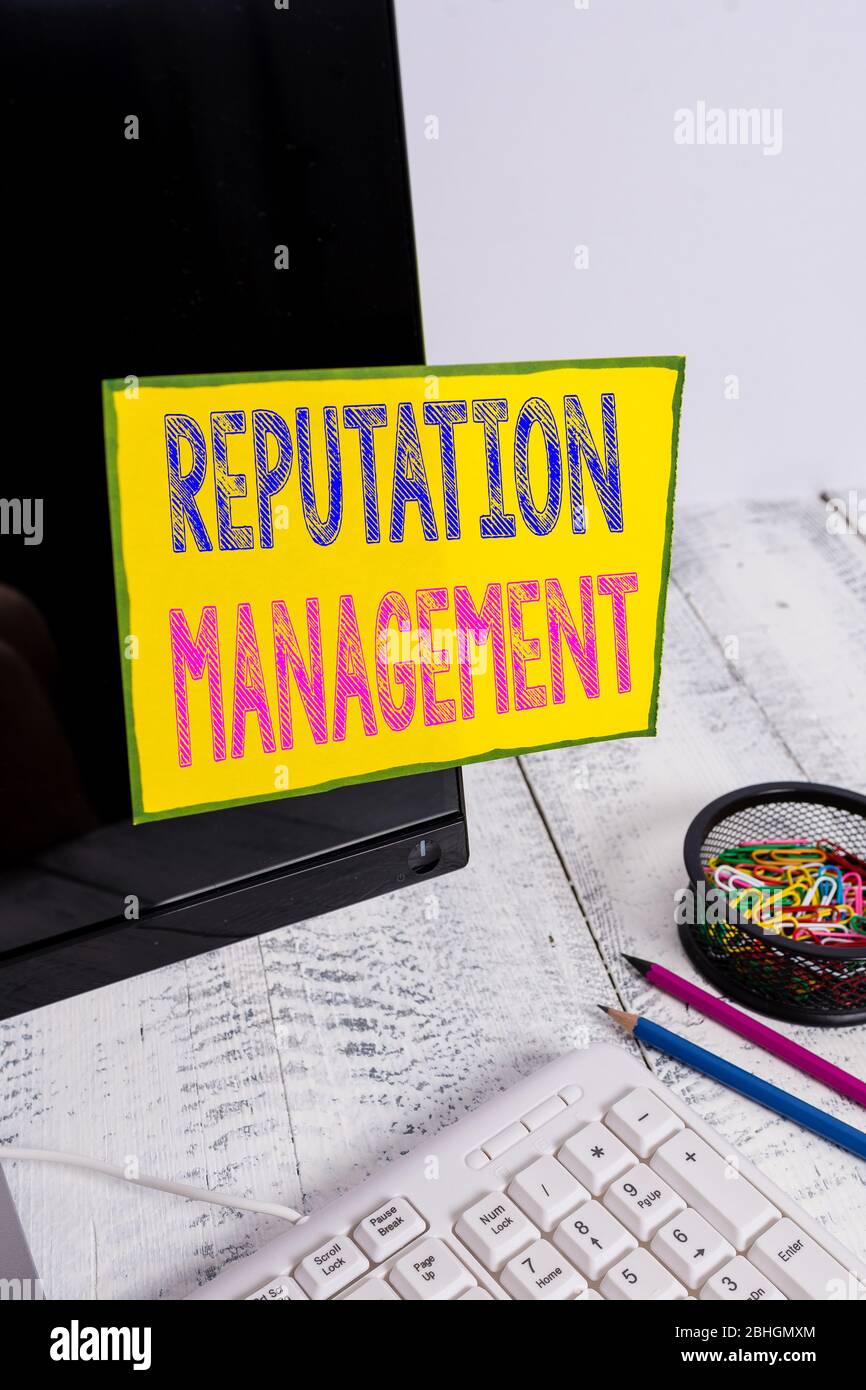 Handwriting text Reputation Management. Conceptual photo Influence and ...