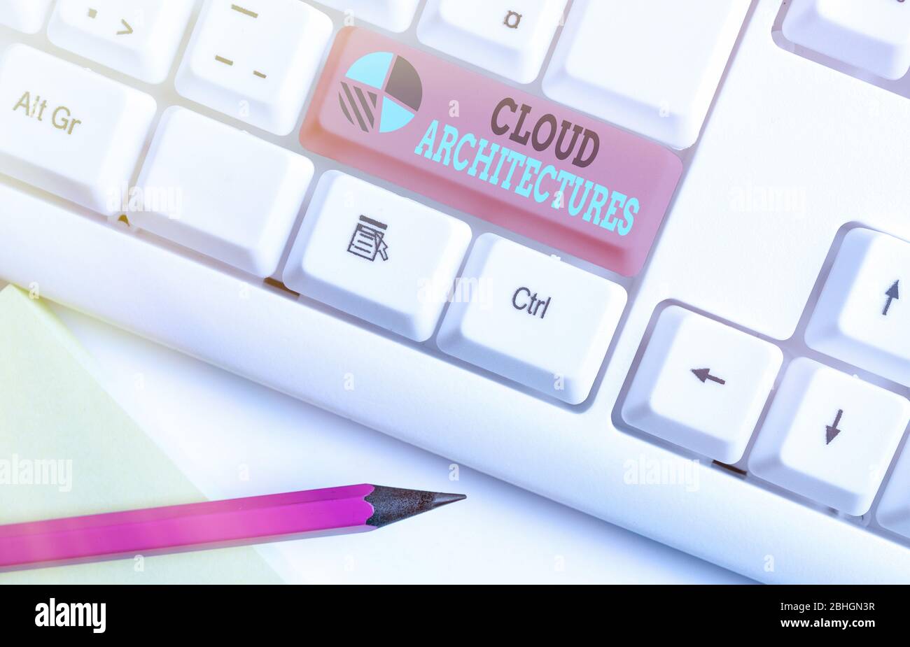 Conceptual hand writing showing Cloud Architectures. Concept meaning Various Engineered ...