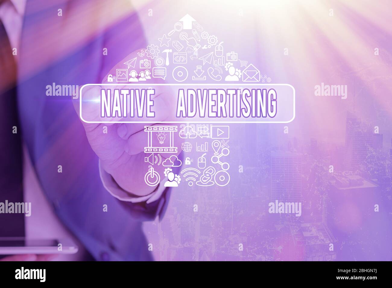 Handwriting text writing Native Advertising. Conceptual photo Online ...